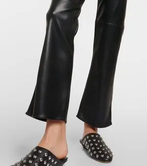 Max Mara Sublime Cropped Flared Trousers - Black