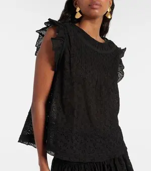 Poupette St Barth Galia Ruffled Top