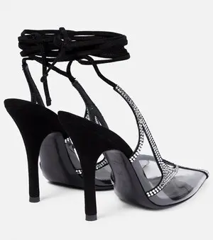 Attico Venus Crystal-embellished Pumps - Multicoloured