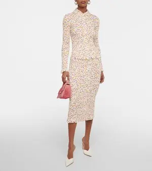 Dorothee Schumacher Floral Print Pleated Shirt
