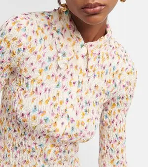 Dorothee Schumacher Floral Print Pleated Shirt