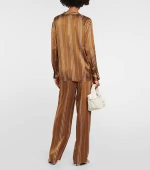 Vince Striped Silk Shirt