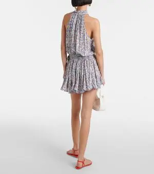 Poupette St Barth Bianca Floral Mini Dress