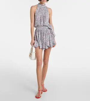 Poupette St Barth Bianca Floral Mini Dress