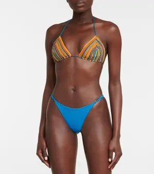TROPIC OF C Praia Crochet Bikini Top