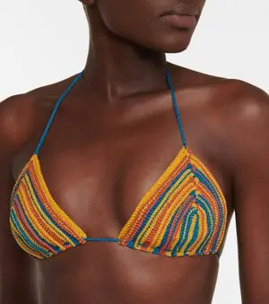 TROPIC OF C Praia Crochet Bikini Top