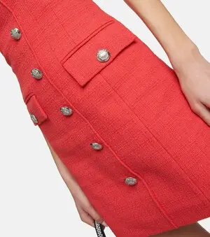 Veronica Beard Aster Cotton-blend Tweed Mini Dress