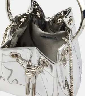 JIMMY CHOO Bon Bon Bucket Bag - Silver