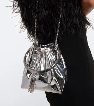 JIMMY CHOO Bon Bon Bucket Bag - Silver