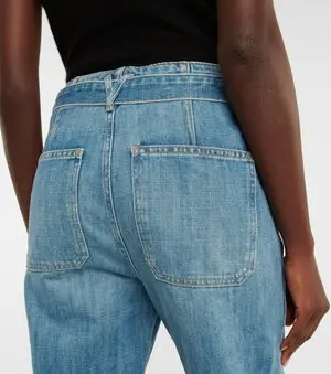 Veronica Beard Rinley High-rise Cropped Jeans In Durango
