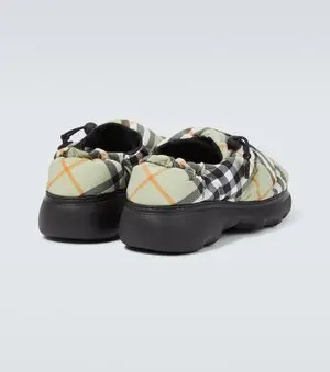 Burberry Checked Quilted Mules - Multicoloured
