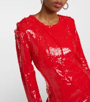 GANNI Sequined Maxi Dress