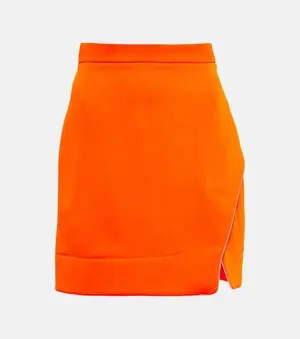 VIVIENNE WESTWOOD High-rise Crepe Mini Skirt - Orange