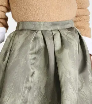 Dries Van Noten Satin Midi Skirt