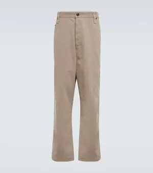 AMI Paris Alex Fit Straight Cotton Gabardine Pants
