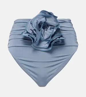Magda Butrym Floral Appliqué High-rise Bikini Bottoms