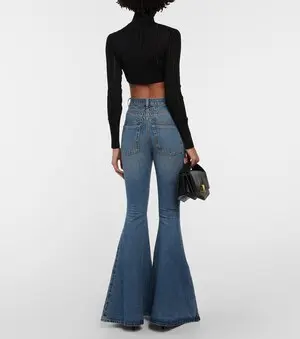 Alaïa Ribbed-knit Cropped Cardigan
