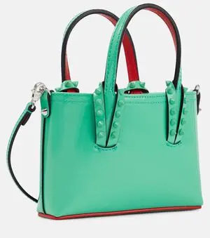 CHRISTIAN LOUBOUTIN Cabata Nano Patent Leather Tote Bag