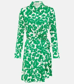Diane Von Furstenberg Didi Floral Wrap Mini Dress