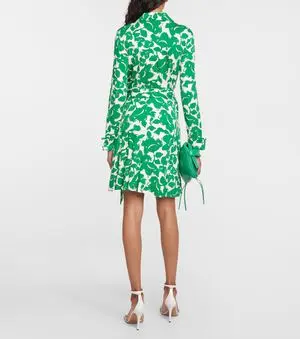Diane Von Furstenberg Didi Floral Wrap Mini Dress