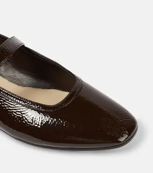 Le Monde Beryl Patent Leather Mary Jane Pumps - Brown
