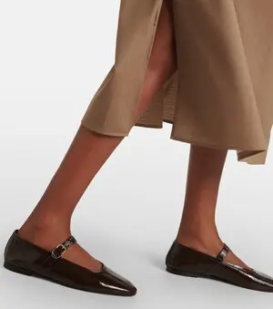 Le Monde Beryl Patent Leather Mary Jane Pumps - Brown