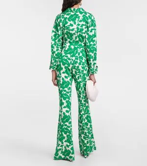 Diane Von Furstenberg Brooklyn Printed Flared Pants