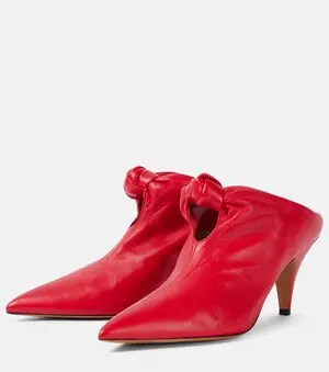 Khaite Rowan Leather Mules