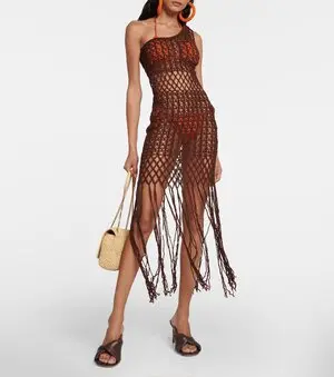 Anna Kosturova Crochet Minidress