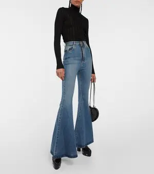 Alaïa Crinoline Turtleneck Sweater