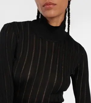 Alaïa Crinoline Turtleneck Sweater