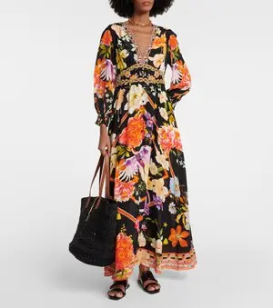 Camilla Embellished Silk Maxi Dress