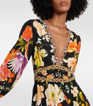 Camilla Embellished Silk Maxi Dress