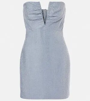 Roland Mouret Diamante Corset Dress - Blue