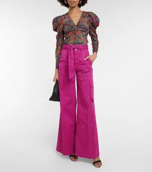 Veronica Beard Belissa Cotton Cargo Pants