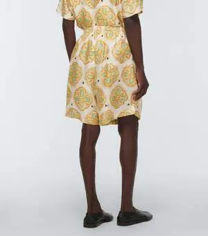 Commas Printed Silk Shorts - Multicoloured