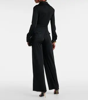 TOM FORD Belted Jersey Jumpsuit