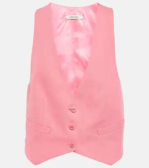 Dorothee Schumacher Cotton And Linen Vest - Pink