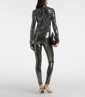Isabel Marant Étoile Sequined High Neck Top