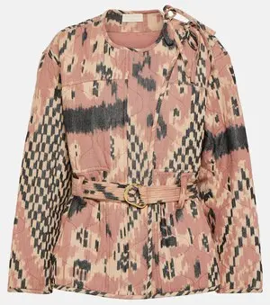 Ulla Johnson Savi Printed Belted Jacket - Multicoloured