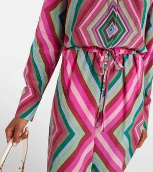 Valentino Garavani Printed Silk Palazzo Trousers - Multicoloured