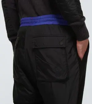 Moncler Fleece Wool-blend Pants