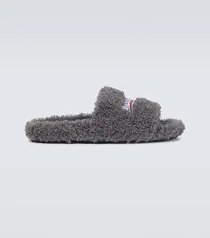 Balenciaga Open Toe Slides - Grey