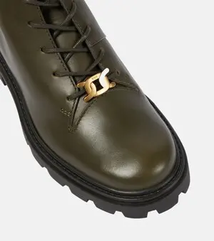 TOD'S Leather Lace-up Boots