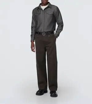 GOD'S TRUE CASHMERE Cashmere And Cotton Twill Shirt