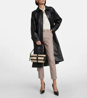 Altuzarra Henri Gingham Mid-rise Slim Pants