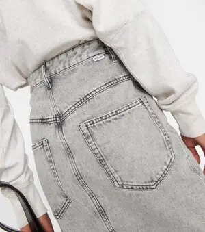 MARANT ETOILE Vandy Denim Midi Skirt