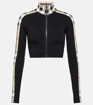 Burberry Technical Jersey Track Jacket - Black