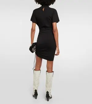 MARANT ETOILE Ruched Turtleneck Minidress