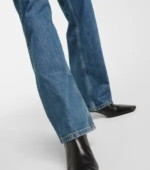 Wardrobe.NYC High-rise Straight Leg Jeans